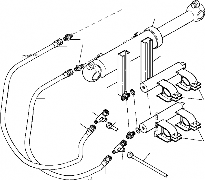 DRAWBAR SIDE SHIFT ACCUMULATOR RIGHT AND LEFT 90? BLADE SUSPENSION ...