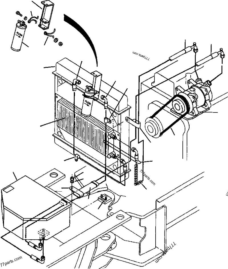 AIR CONDITIONER LINES - Motor Grader Komatsu GD650A/AW-2EY | 777parts.com