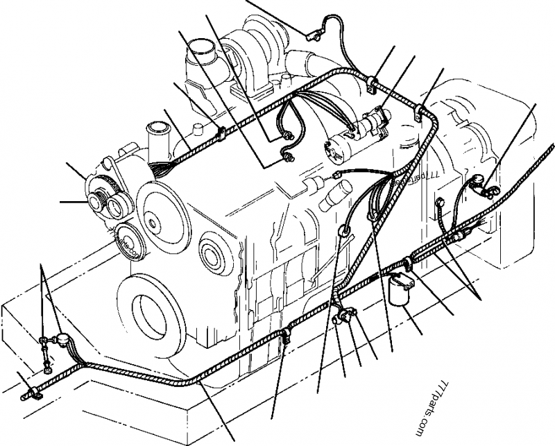 ENGINE WIRING - Motor Grader Komatsu GD650A/AW-2A/2B/2C & GD670A/AW-2A ...