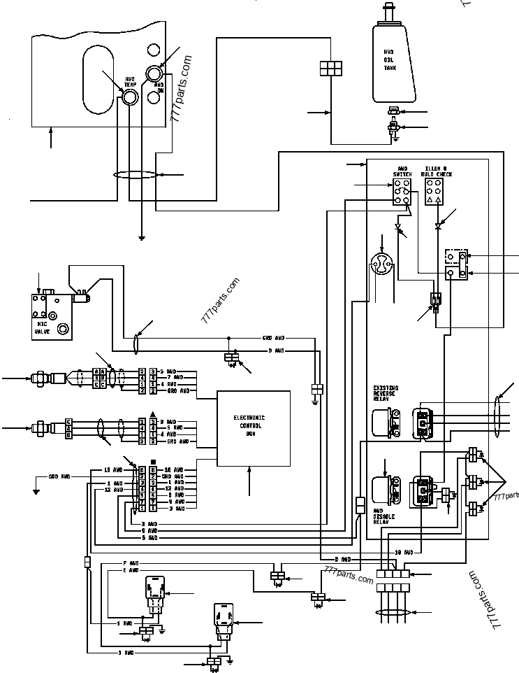 AWD WIRING DIAGRAM - Motor Grader Komatsu GD670A/AW-2B/C | 777parts.com
