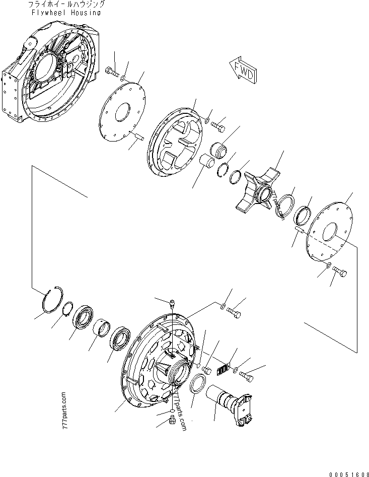 ENGINE (DAMPER)(#7169-) - Dump Truck Komatsu HD785-7 | 777parts.com