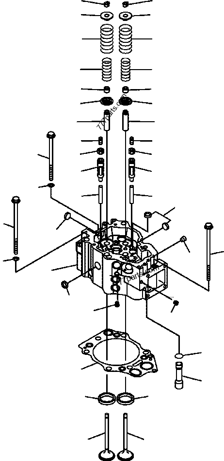 CYLINDER HEAD - Trucks Komatsu HM400-1L | 777parts.com