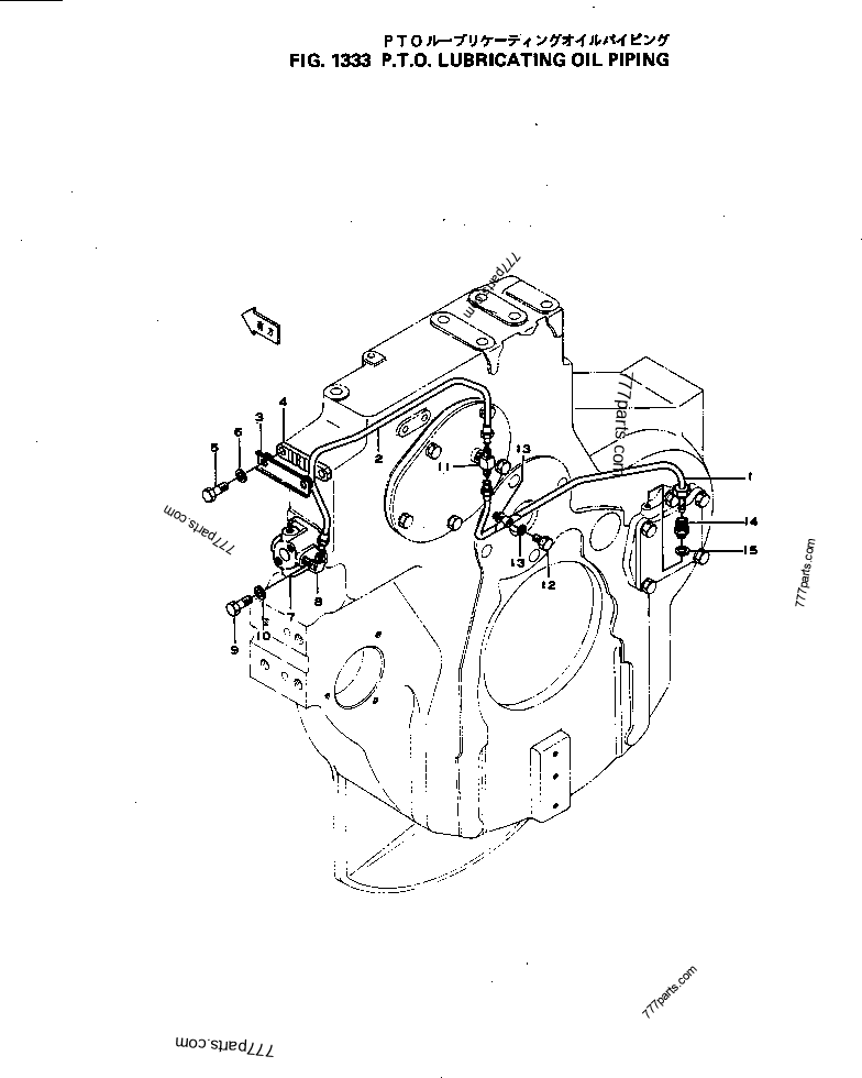 P.T.O. LUBRICATING OIL PIPING - Engine Komatsu NH-220-CI-2L | 777parts.com