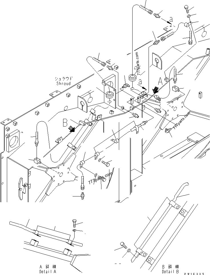 COOLING (FAN PULLY LUBRICATION)(#11002-) - Hydraulic Excavator Komatsu ...