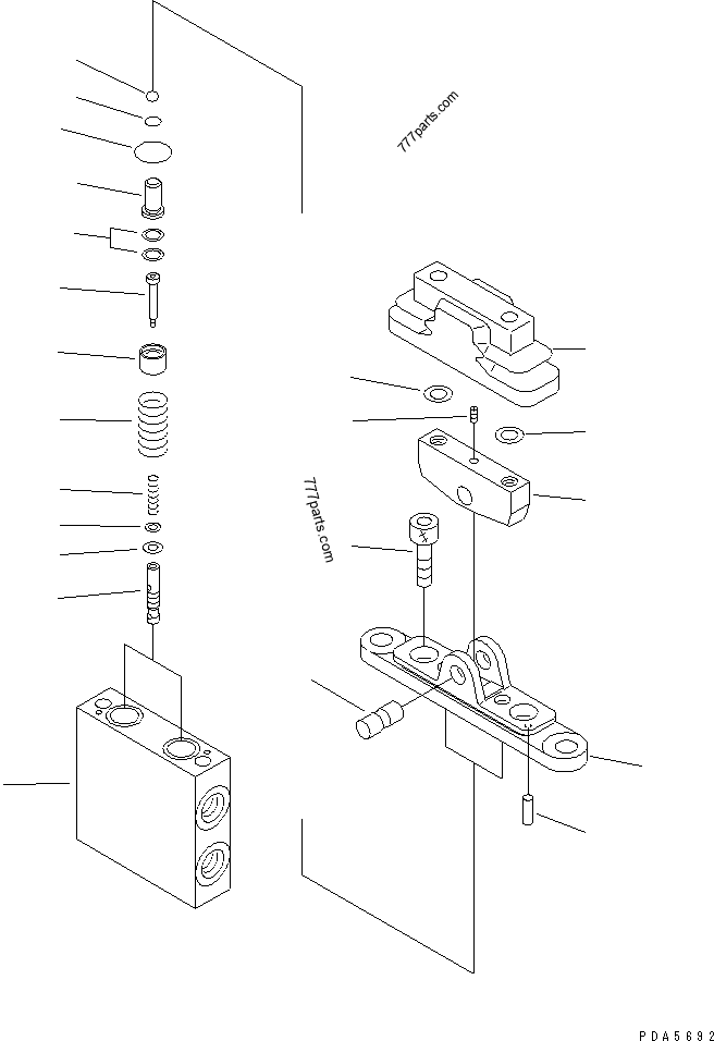 PPC VALVE (FOR OFFSET CONTROL)(#8001-12771) - Hydraulic Excavator ...