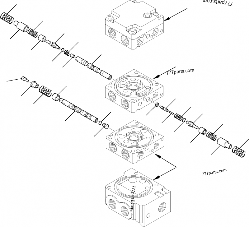 CONTROL VALVE (STANDARD) (2/11) - Wheel Loader Komatsu SK815-5 ...