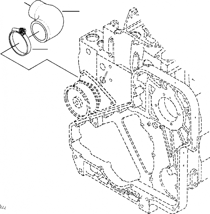 WATER INLET CONNECTION - Wheel Loader Komatsu WA320-3L | 777parts.com
