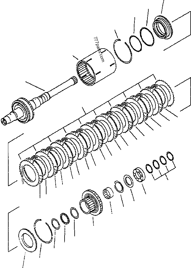 TRANSMISSION FORWARD CLUTCH - Wheel Loader Komatsu WA380-3L | 777parts.com