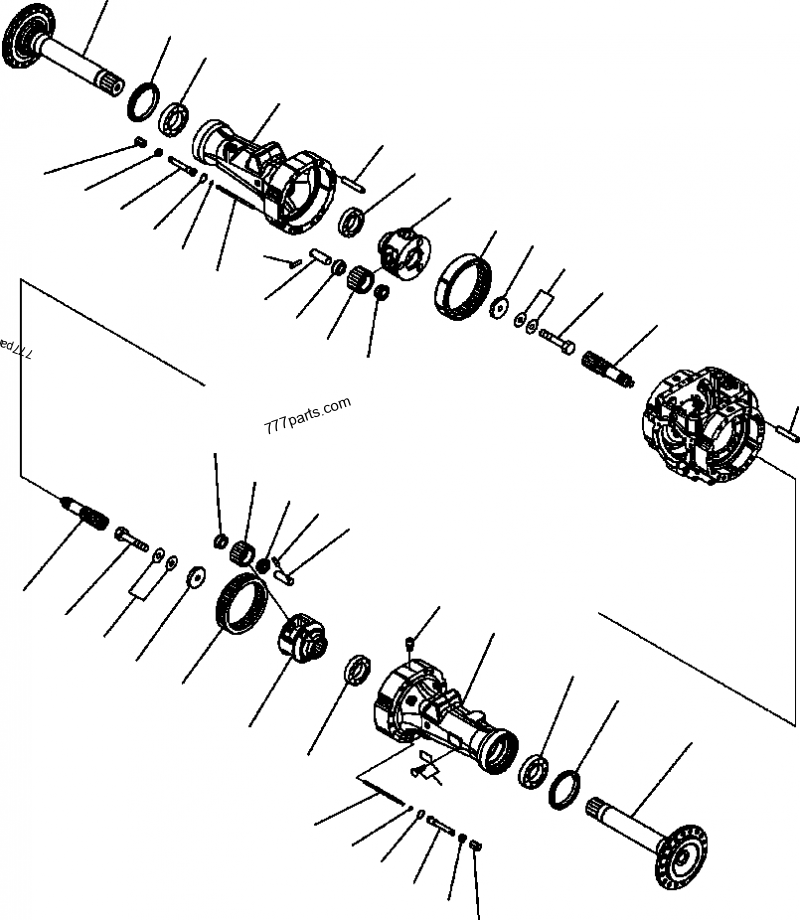 REAR AXLE - FINAL DRIVE - Wheel Loader Komatsu WA380-5L | 777parts.com