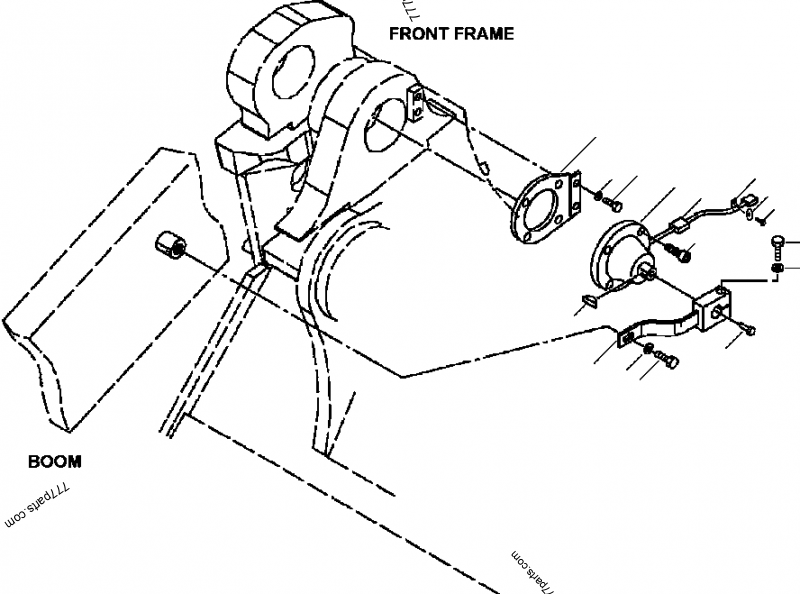 ELECTRICAL EQUIPMENT - BOOM ANGLE SENSOR - Wheel Loader Komatsu WA450 ...