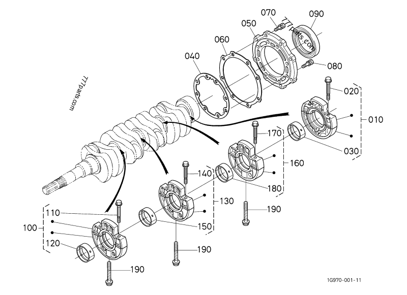 MAIN BEARING CASE - Generator (Diesel) Kubota KJ-T210VX-USA | 777parts.com