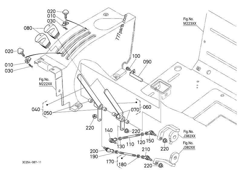DRAFT AND POSITION CONTROL LEVER - M Series Kubota M5040HD-1 | 777parts.com