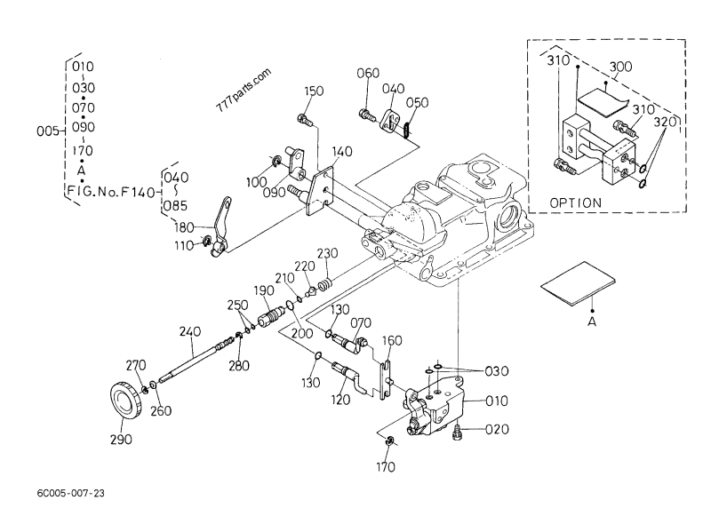 CONTROL VALVE - B, BX Series Kubota B2400HSD | 777parts.com