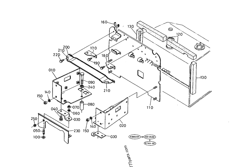 FUEL TANK BRACKET - M Series Kubota M7030SUDT | 777parts.com