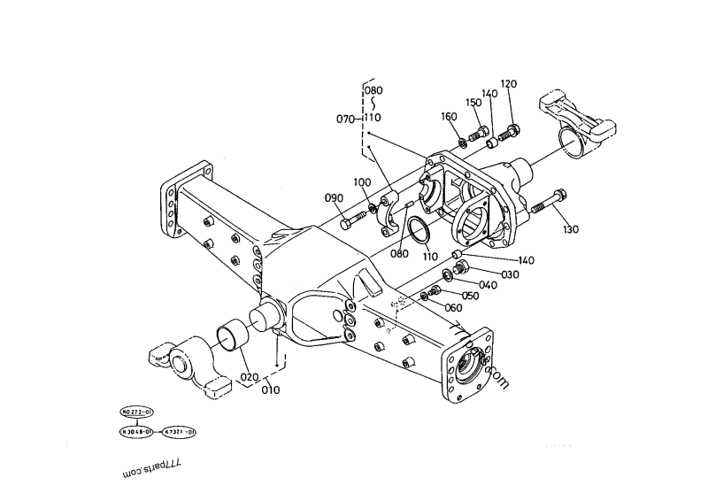 FRONT DIFF.CASE [NEW TYPE] - M Series Kubota M7030SUDT | 777parts.com