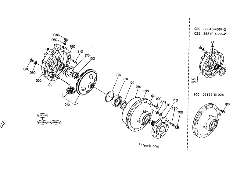 FRONT AXLE [OLD TYPE] - M Series Kubota M7030SUDT | 777parts.com