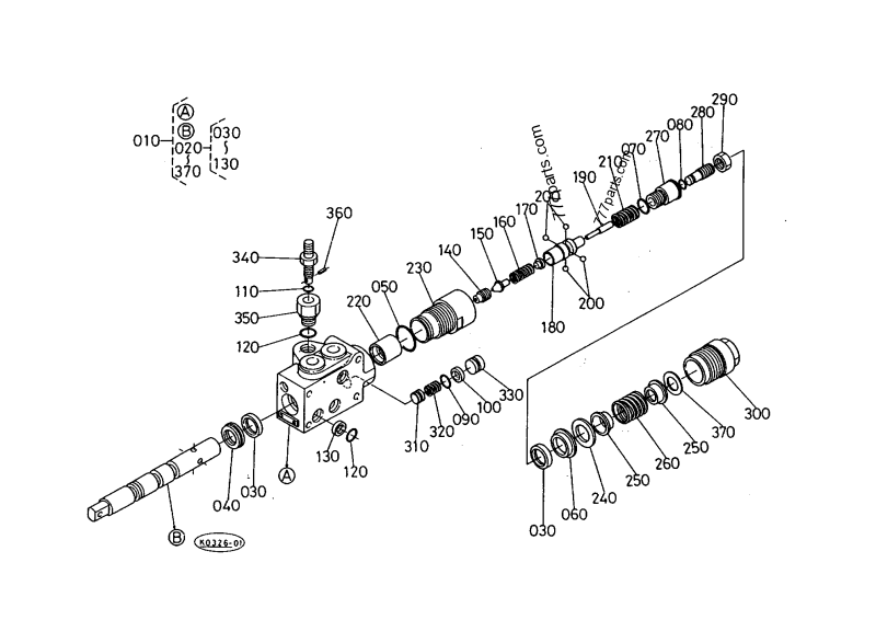 AUX.CONTROL VALVE 1 [COMPONENT PARTS] - M Series Kubota M7030SUDT ...