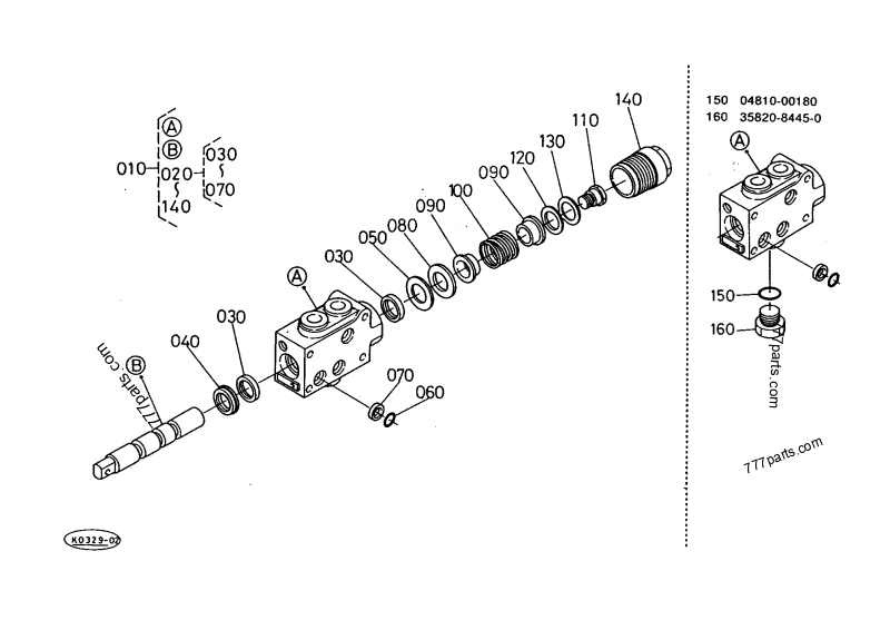 AUX.CONTROL VALVE 2 [COMPONENT PARTS] - M Series Kubota M7030SUDT ...