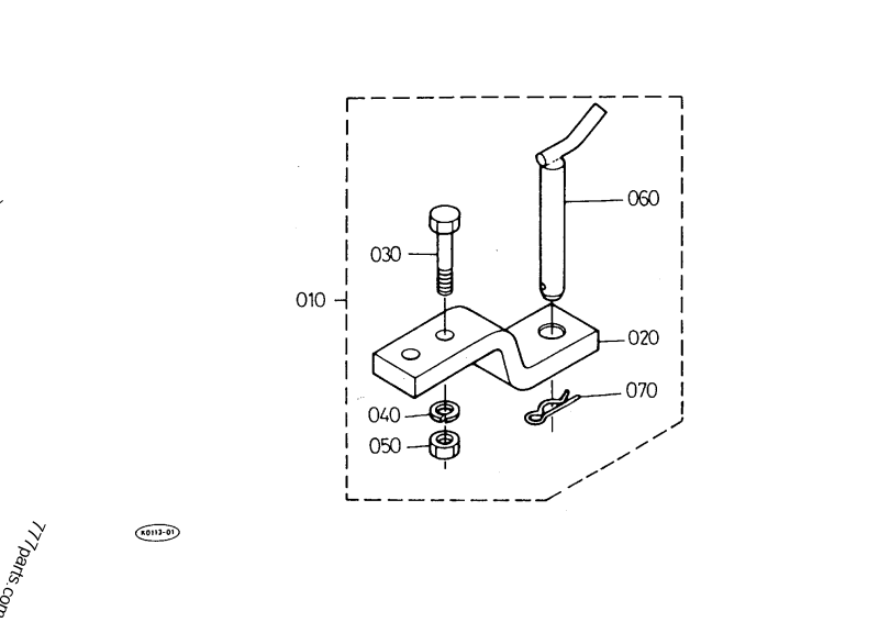 DRAWBAR HITCH [OPTION] - M Series Kubota M7030SUDT | 777parts.com