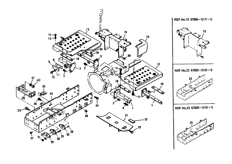 STEP AND FRAME - B, BX Series Kubota B8200DP | 777parts.com