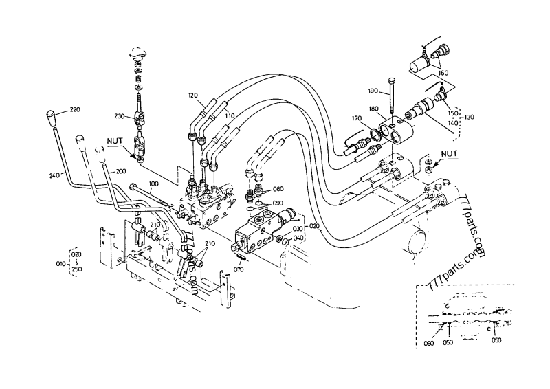 AUX.CONTROL VALVE KIT 1 [OPTION] - M Series Kubota M7950-H | 777parts.com