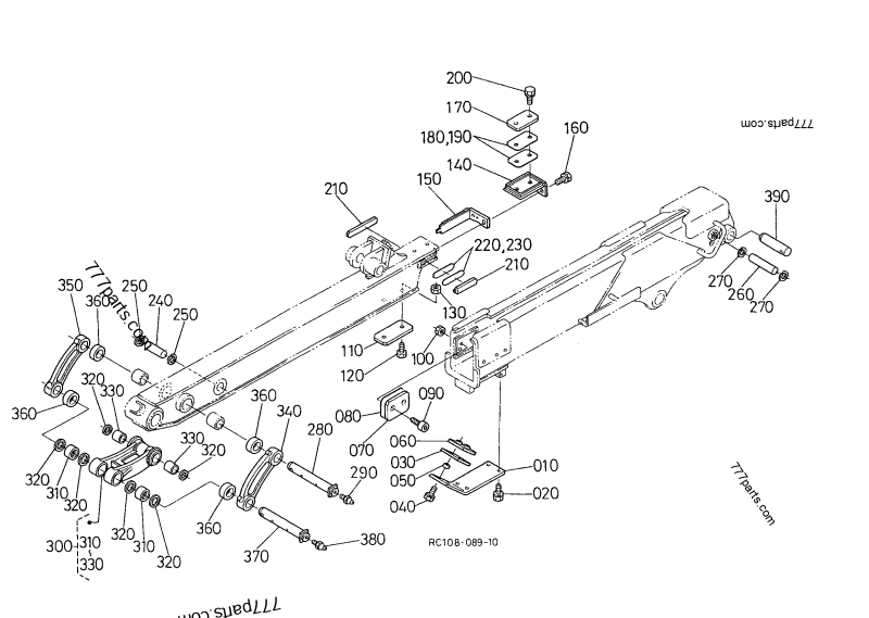 BUCKET LINK (TELESCOPIC) - Excavator (K/KH/KX/U Series) Kubota KX91-2 ...