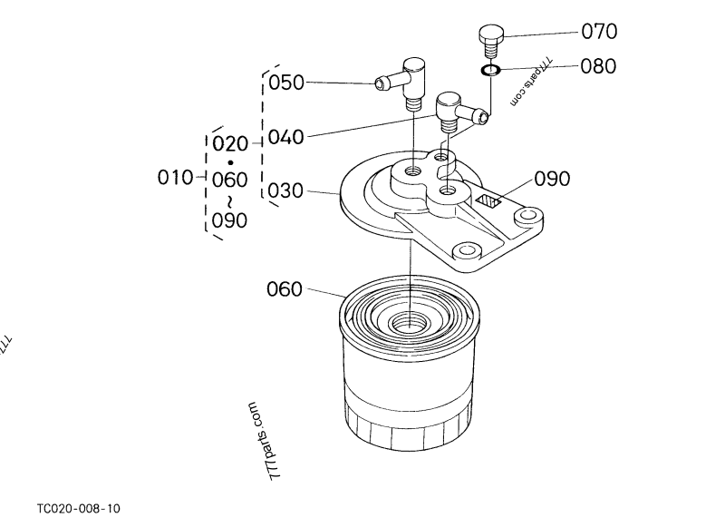 FUEL FILTER [COMPONENT PARTS] - L Series Kubota L2600F | 777parts.com