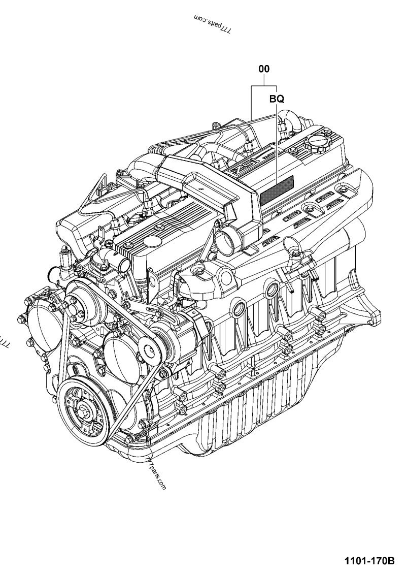 ENGINE ASSY (1603- )15Z [ENGINE ASSY] - Forklift Trucks (Engine) Toyota ...