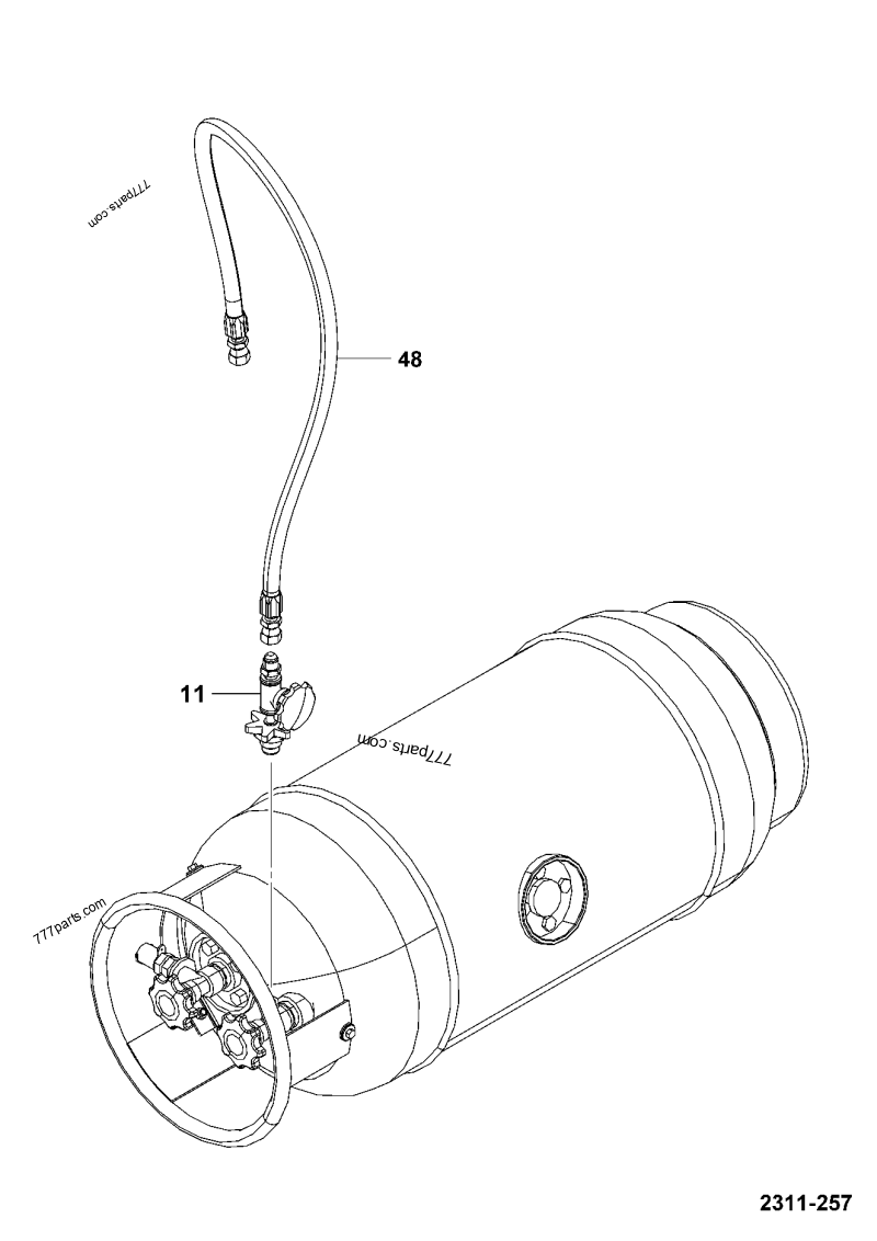 LPG FUEL PIPE (0711-1410)1FZ (CONNECTOR VALVE..CONVERTIBLE(Z3)) [5/5 ...