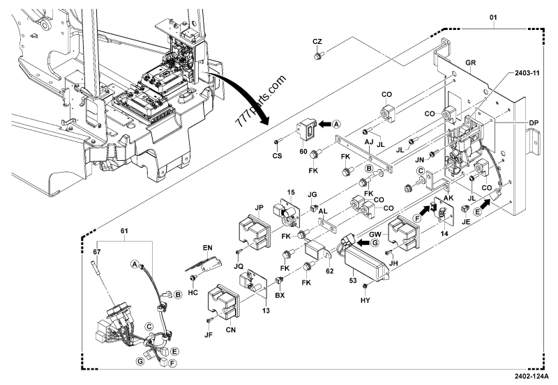CONTACTOR PANEL (1102-1712)30 - Forklift Trucks (Electric) Toyota ...