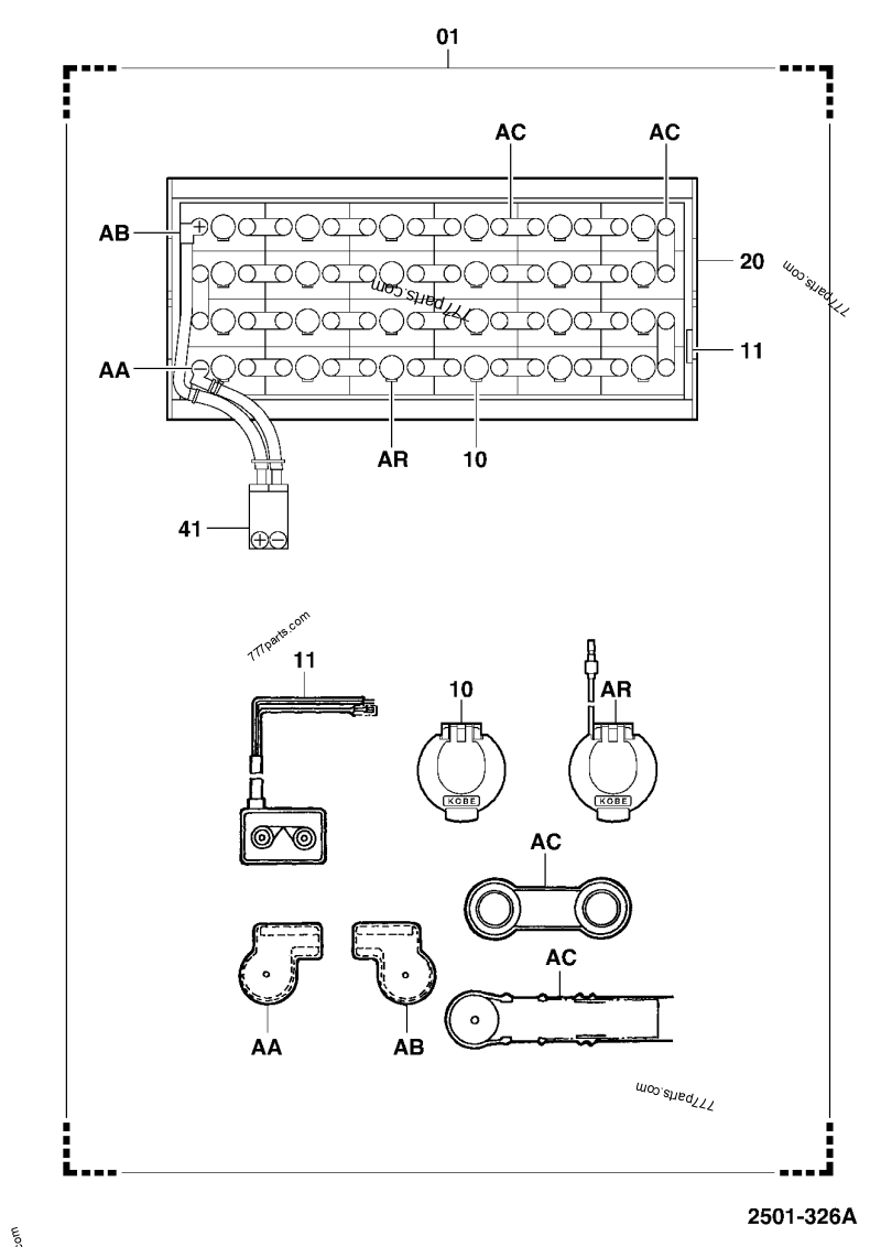 BATTERY (0301-1511)[SHIN-KOBE,BATTERY ASSY] - Forklift Trucks (Electric ...
