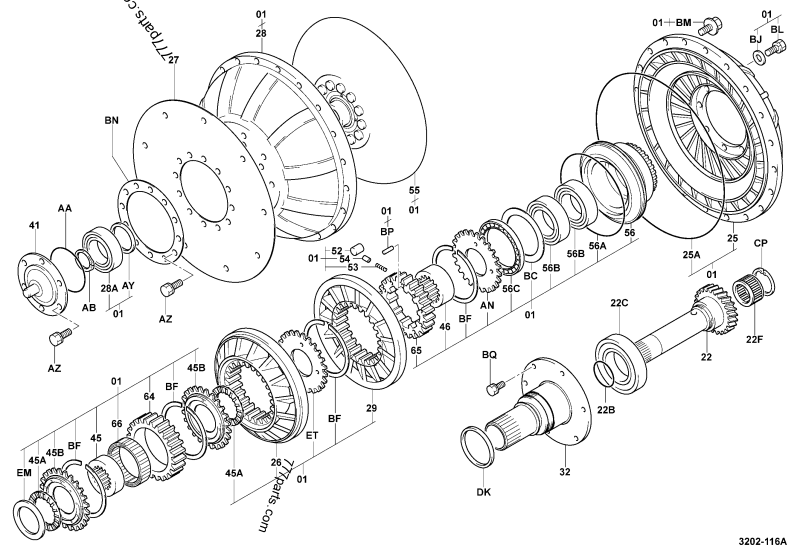 TORQUECONVERTER (1404- ) - Forklift Trucks (Engine) Toyota 40-8FD35N ...