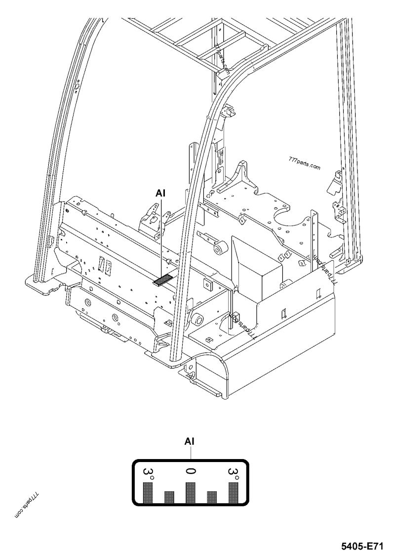 INDICATOR PLATE (1511- )[TILT GAUGE] - Forklift Trucks (Electric ...