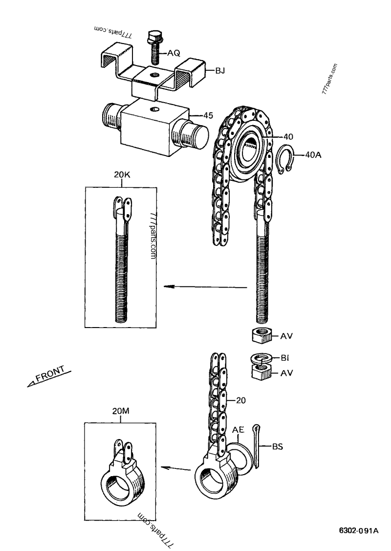 CHAIN & CHAIN WHEEL (7408-9502)F - Forklift Trucks (Electric) Toyota ...