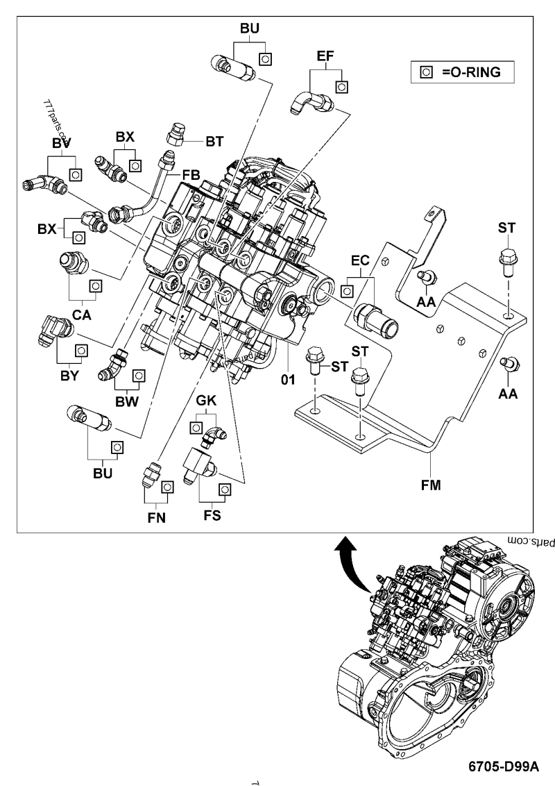 OIL CONTROL VALVE (1102-1712)A411 [ASSY & FITTING] - Forklift Trucks ...