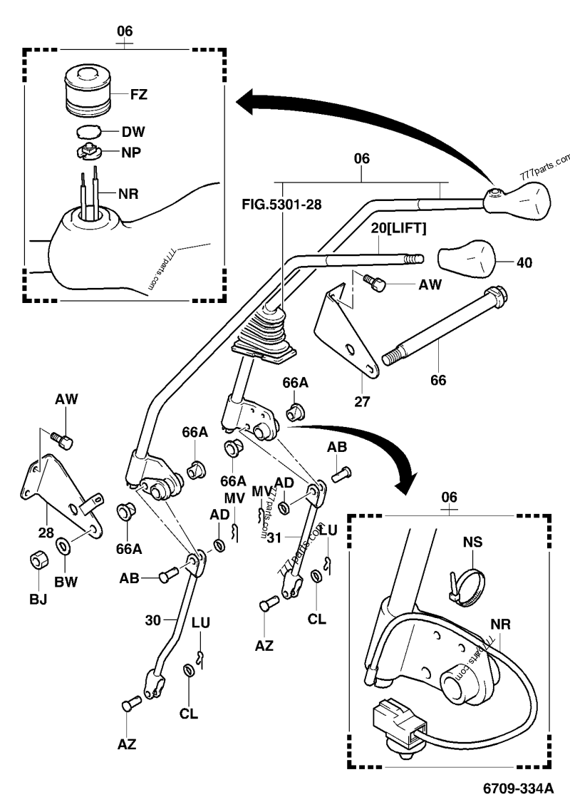 OIL CONTROL VALVE LINK (9812-0508)(SAS) [2-WAY] - Forklift Trucks ...