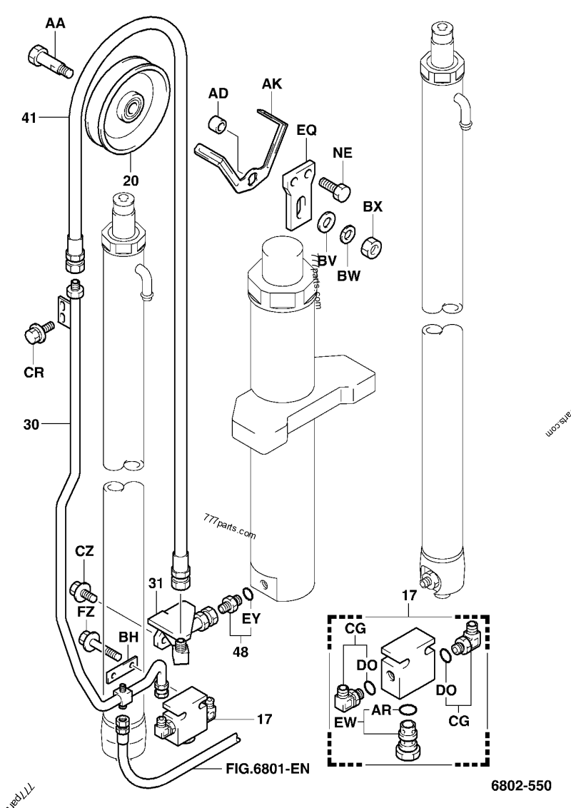 MAST PIPING (0301-1511)10,13,15,18..FSV - Forklift Trucks (Electric ...
