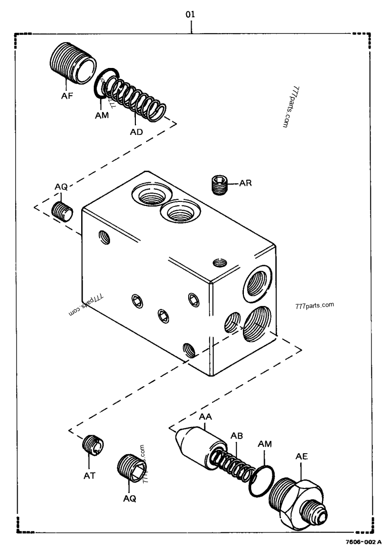 DUMP LOCK VALVE (9812-1410)H601,H611 (DUMP LOCK) - Forklift Trucks ...