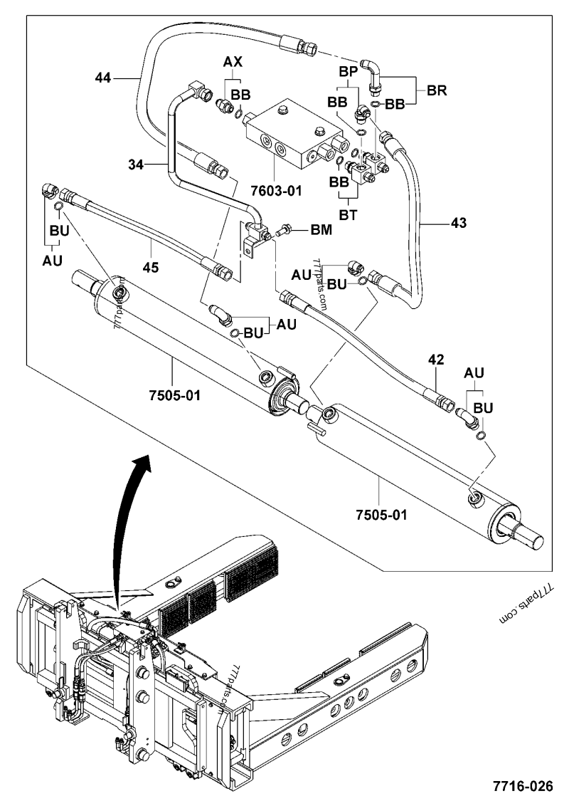 BLOCK CLAMP PIPING (1108- )EC41..20M [2/2] - Forklift Trucks (Engine ...