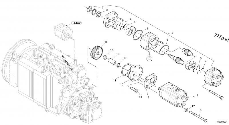Steering pump - Compact Wheel Loaders, Backhoe Loaders, Skid Steer ...