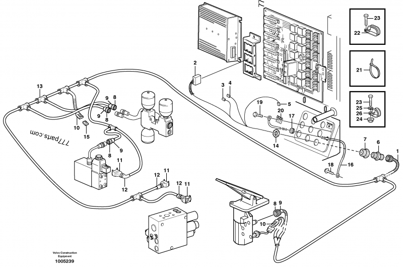 Cable harnesses, cab - Wheel Loaders Volvo L110E | 777parts.com