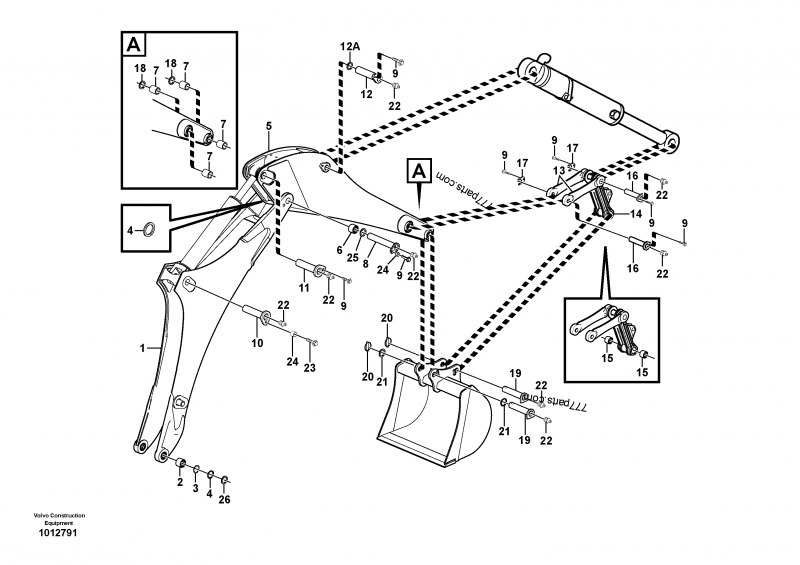 Boom and dipper arm - Compact Wheel Loaders, Backhoe Loaders, Skid ...