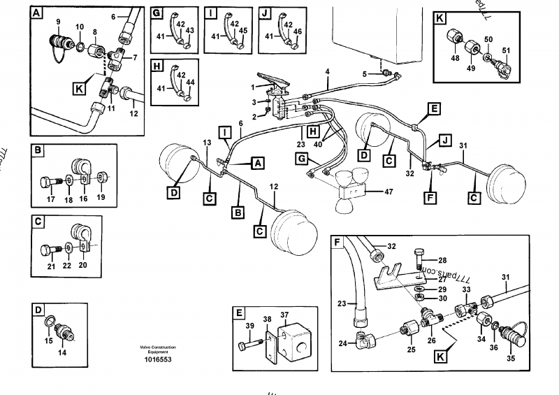 Brake system - Wheel Loaders Volvo L50E | 777parts.com