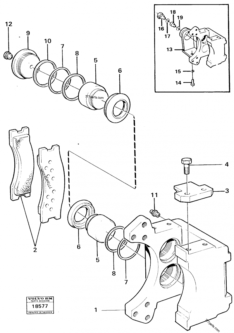 Disc brake - Old products Volvo BM Volvo L70 | 777parts.com