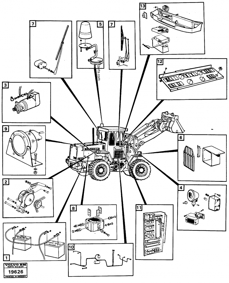 Electrical system - Old products Volvo BM Volvo L50 | 777parts.com