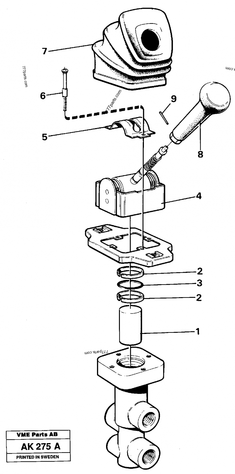 Parking brake valve. - Wheel Loaders Volvo L180 | 777parts.com