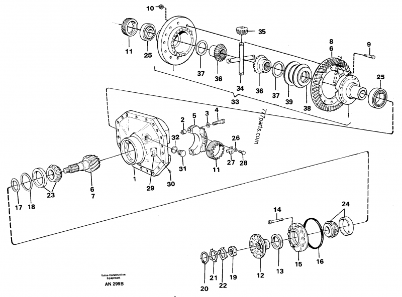 Final drive, rear. - Wheel Loaders Volvo L90C | 777parts.com