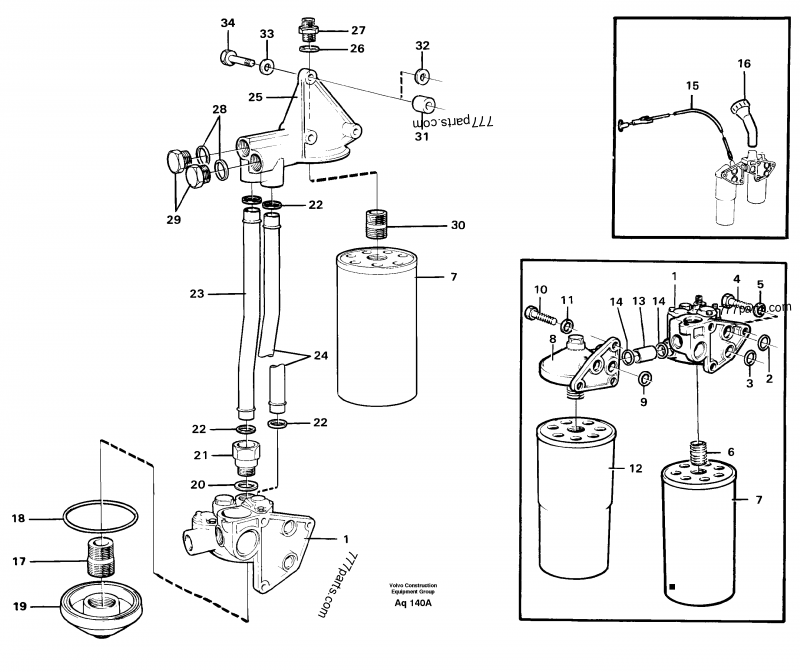 Oil filter - Wheel Loaders Volvo L120C | 777parts.com