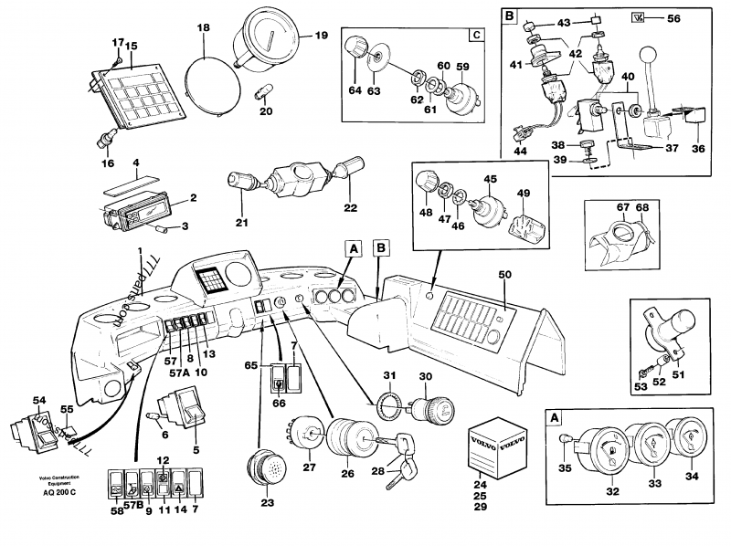 Instruments panel - Wheel Loaders Volvo L120C | 777parts.com