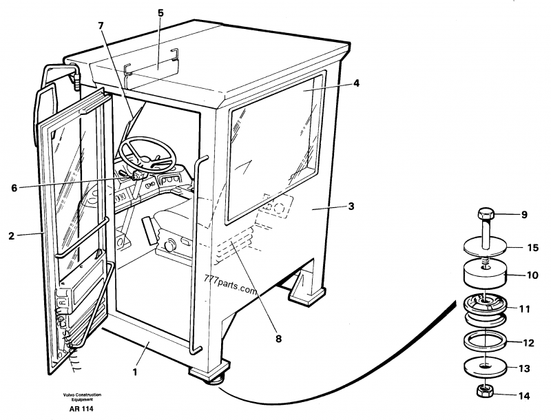 Operator's cab - Wheel Loaders Volvo L50C | 777parts.com